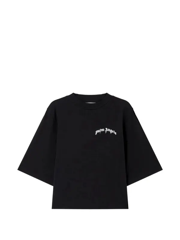Palm Angels Mini Curved Logo Boxy Tee