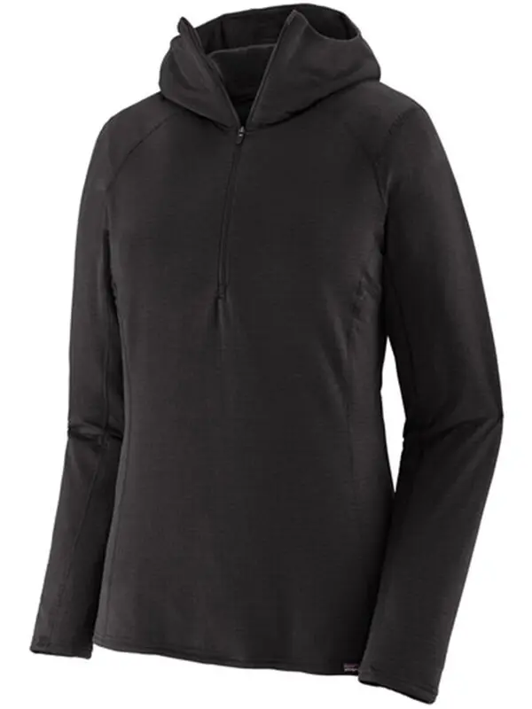 Patagonia W's Cap Tw Zip Neck Hoody - Black