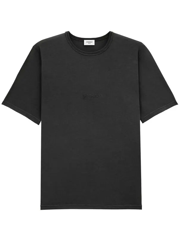 Saint Laurent Crew Neck T-shirt - Black