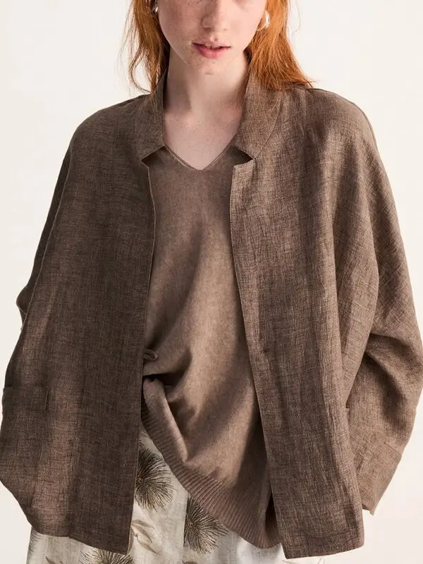 BIANCALANCIA Textured Collared Jacket