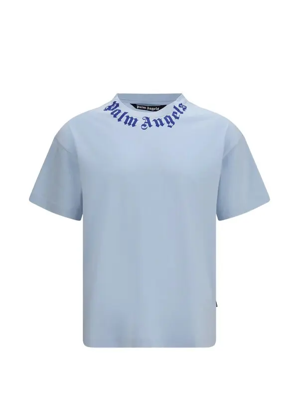 Palm Angels Regular T-shirt With Logo On The Neck