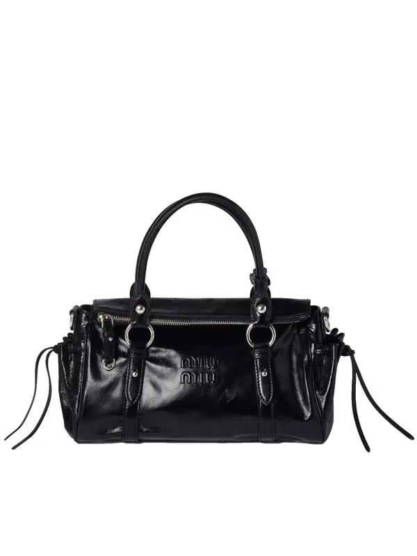 Miu Miu Shiny Leather Handheld Bag
