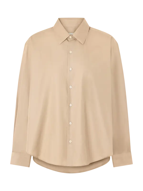 Comme Si Cotton Poplin Shirt - Brown