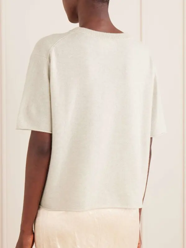 LISA YANG Cila Cashmere T-shirt - Beige