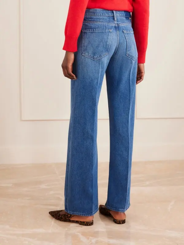 MOTHER The Mid Rise Lasso Sneak Straight-leg Jeans