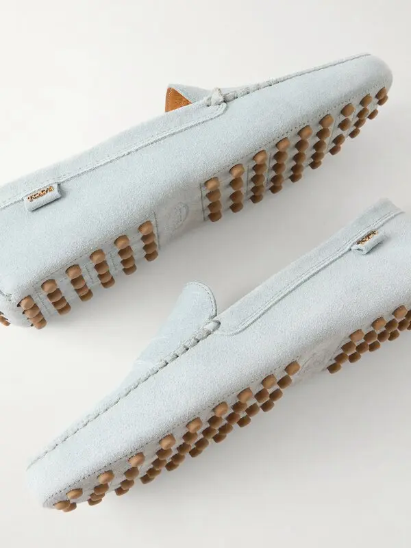 TOD'S Gommino Suede Loafers - Blue