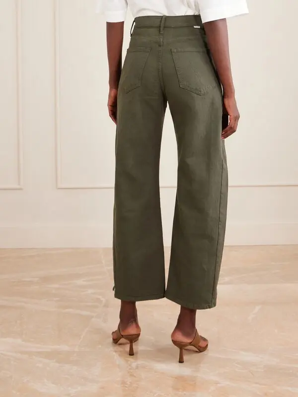 MOTHER The Half Pipe Flood High-rise Wide-leg Jeans