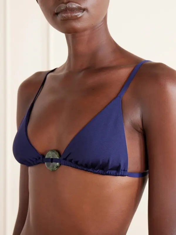 SARA CRISTINA Embellished Bikini - Blue