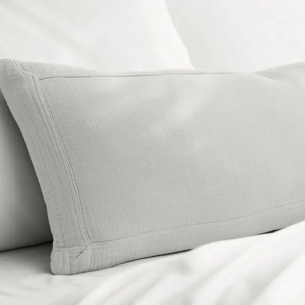 BOLL & BRANCH Dream Lumbar Pillow With Insert, 14 X 34 - Mist