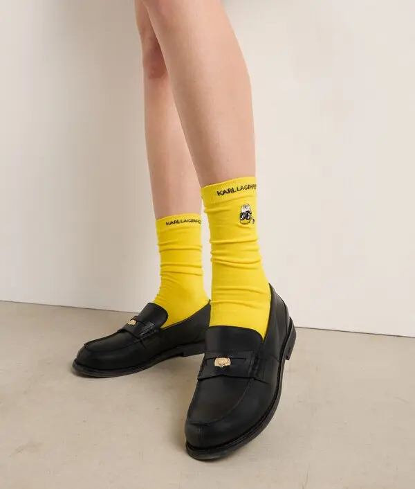 Karl Lagerfeld Leather Penny Loafers