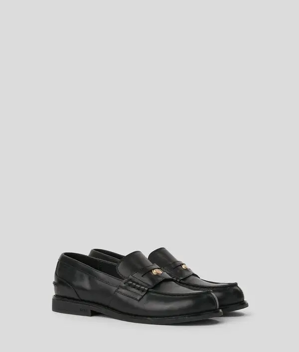 Karl Lagerfeld Leather Penny Loafers