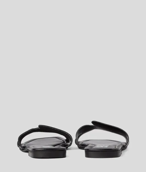 Karl Lagerfeld Brio Signature Cut-out Flat Sandals