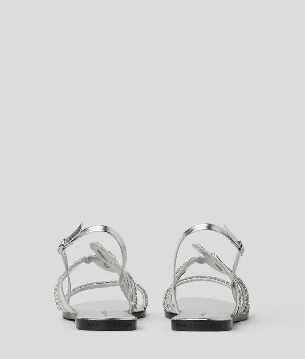 Karl Lagerfeld Signature Olympia Flat Sandals