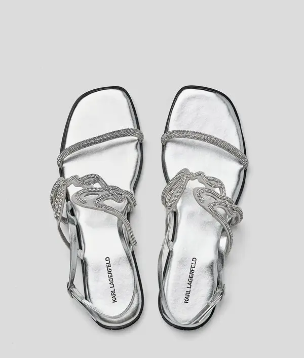Karl Lagerfeld Signature Olympia Flat Sandals