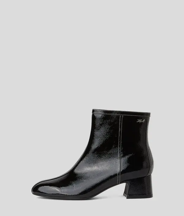 Karl Lagerfeld Bonnie Ankle Zip Boots - Black