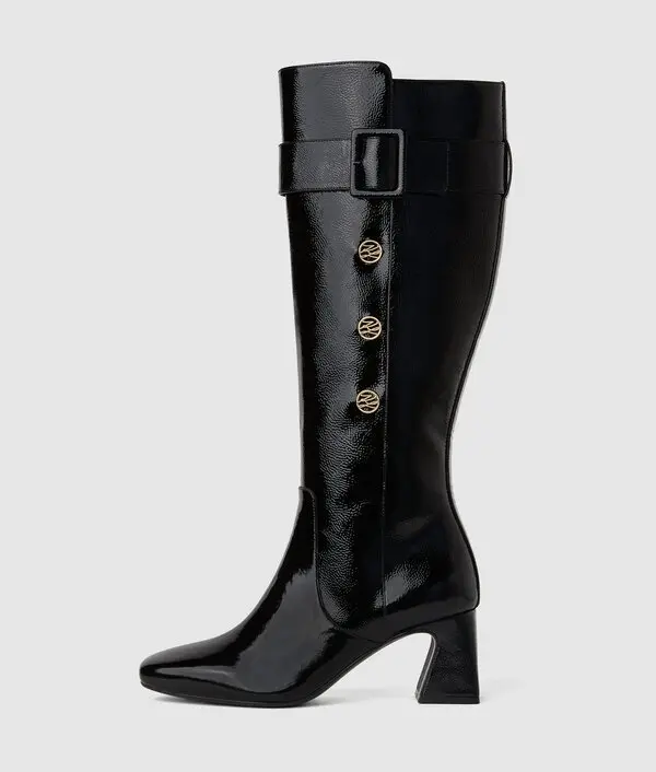 Karl Lagerfeld Beata Autograph Tall Boots - Black