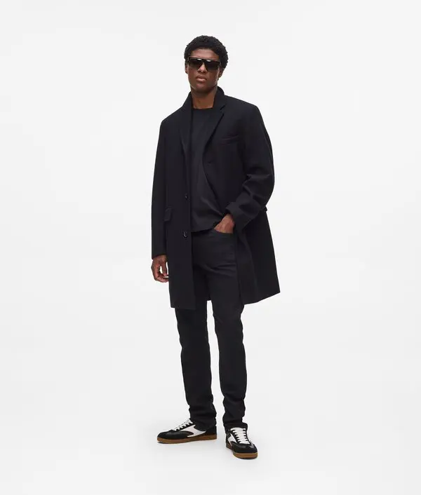 Karl Lagerfeld Tailored Wool-blend Coat