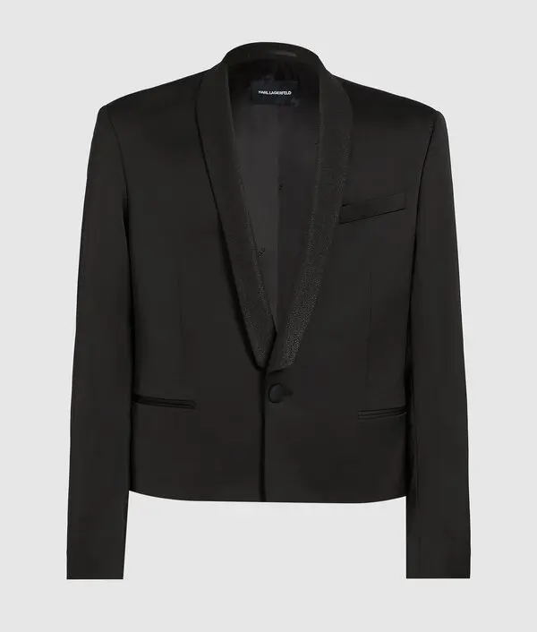 Karl Lagerfeld Kl Studio Cropped Blazer