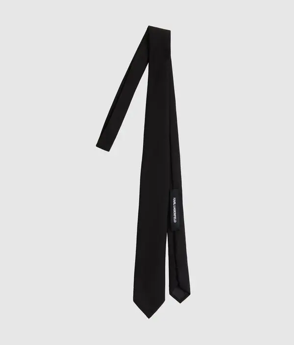 Karl Lagerfeld Wool Neck Tie - Black