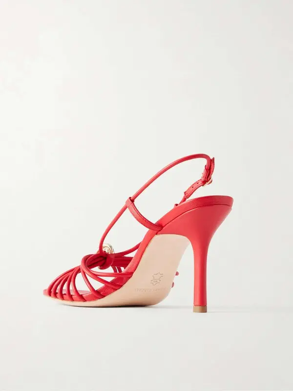 LOEFFLER RANDALL Mareka 90 Embellished Leather Sandals