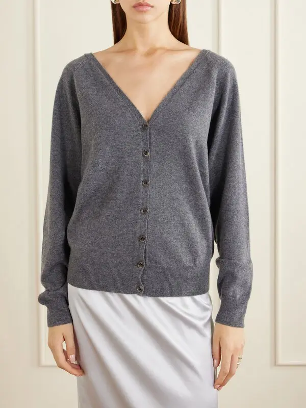 LISA YANG Jiani Cashmere Cardigan - Gray