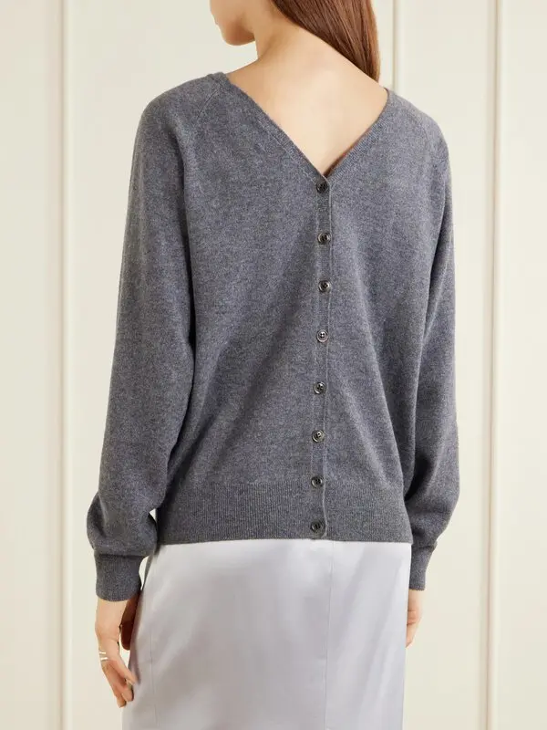 LISA YANG Jiani Cashmere Cardigan - Gray