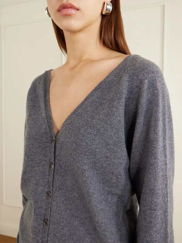 LISA YANG Jiani Cashmere Cardigan - Gray