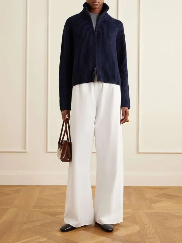 LISA YANG Sadie Ribbed Cashmere Cardigan