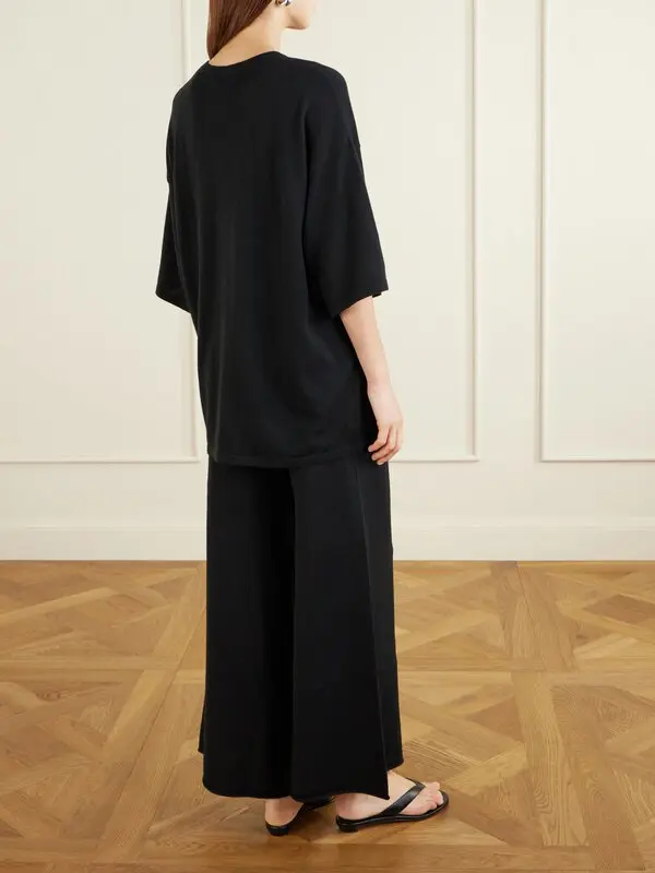 LISA YANG Agnette And Ainsley Cotton And Cashmere-blend Sweater And Pants Set