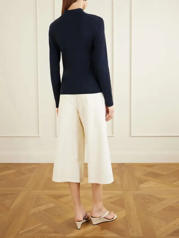 LISA YANG Agata Ribbed Cashmere Cardigan