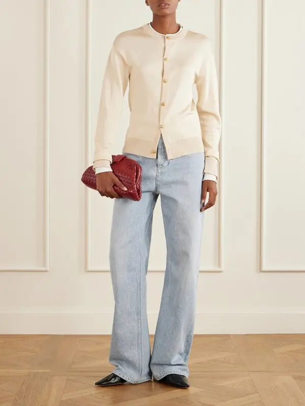 Bottega Veneta Lauren 1980 Intrecciato Leather Clutch - Red