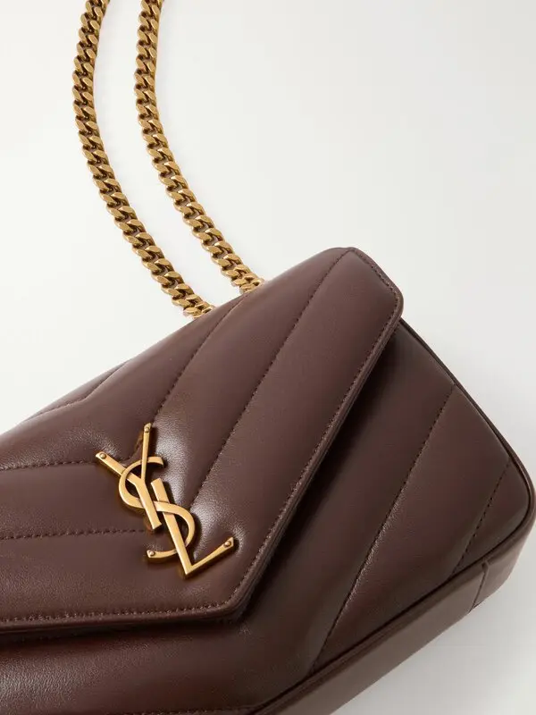Saint Laurent Loulou Cassandre Embellished Leather Shoulder Bag