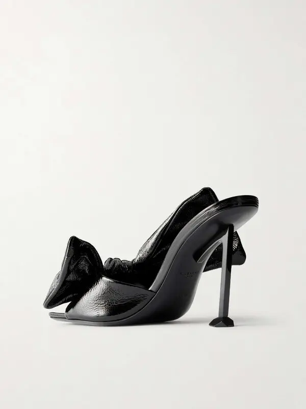 Givenchy Boudoir Bow-detailed Leather Mules