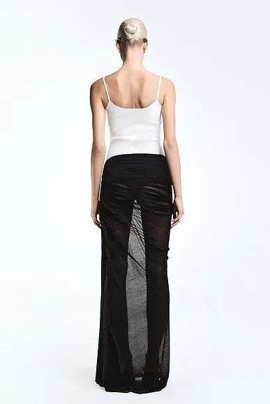Revolve Asymmetrical Draped Maxi Skirt