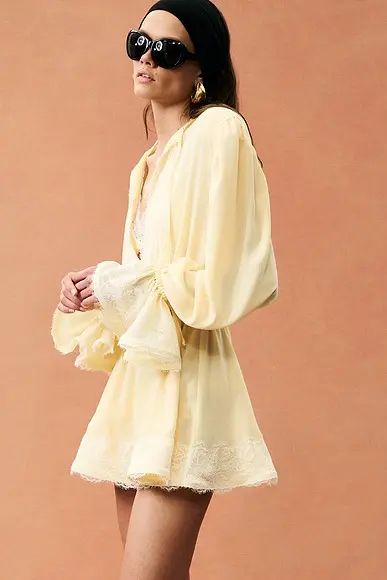 ROWEN ROSE Long Sleeve Mini Dress