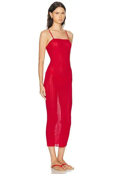 HAIGHT. Ivana Midi Knit Dress