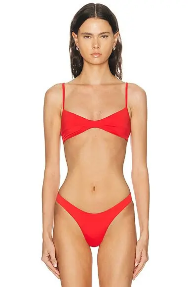 HAIGHT. Monica Bikini Top - Red Shift