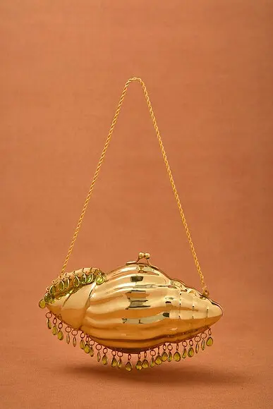 Vin. Conch Clutch - Peridot