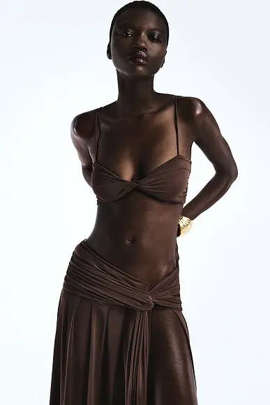 Revolve Luca Bra Top - Brown