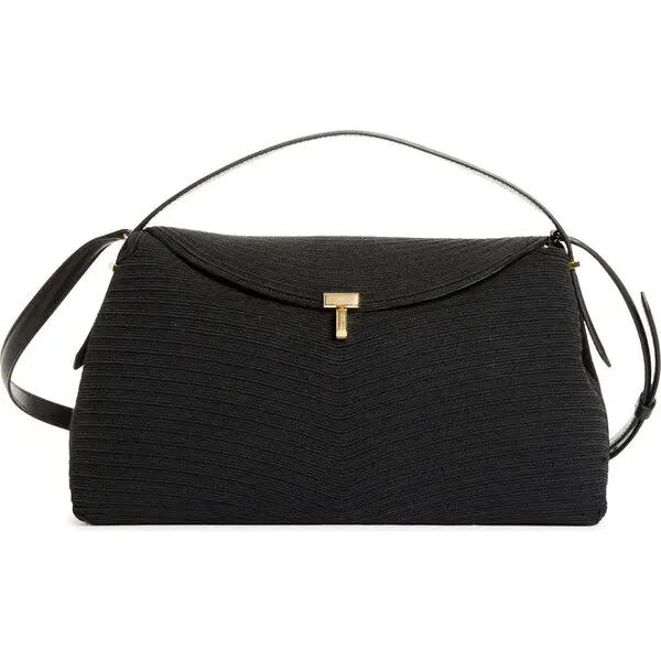 TOTEME T-lock Top Handle Bag - Black