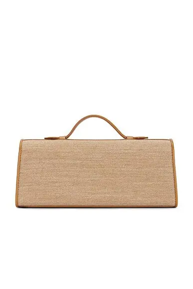 Savette Slim Symmetry Canvas Pochette Bag - Saddle