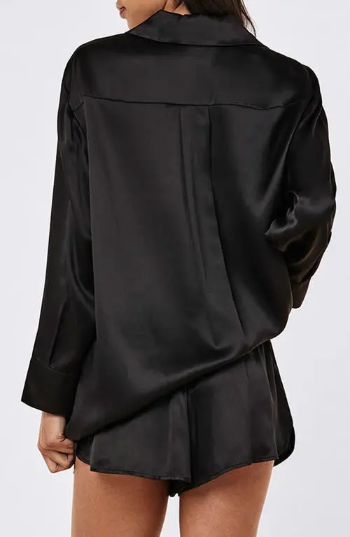 PAPINELLE Audrey Mulberry Silk Pajama Shirt