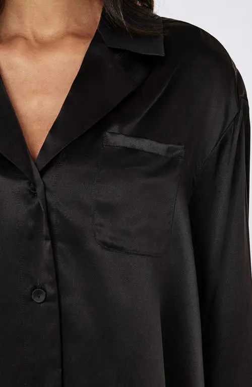 PAPINELLE Audrey Mulberry Silk Pajama Shirt