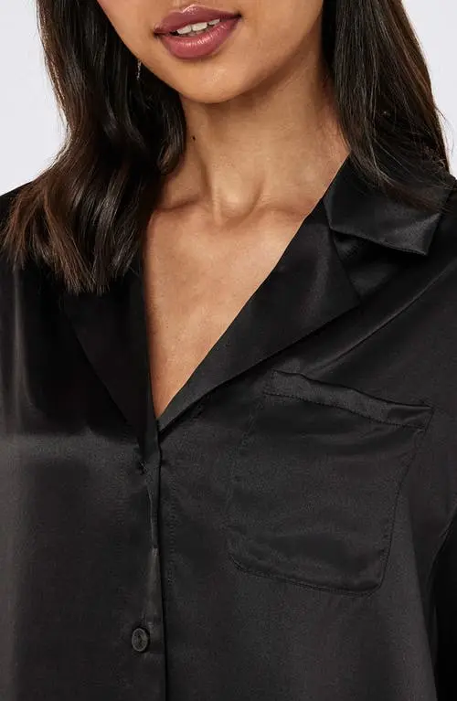 PAPINELLE Audrey Mulberry Silk Pajama Shirt