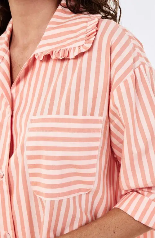 PAPINELLE Stripe Cotton Nightshirt