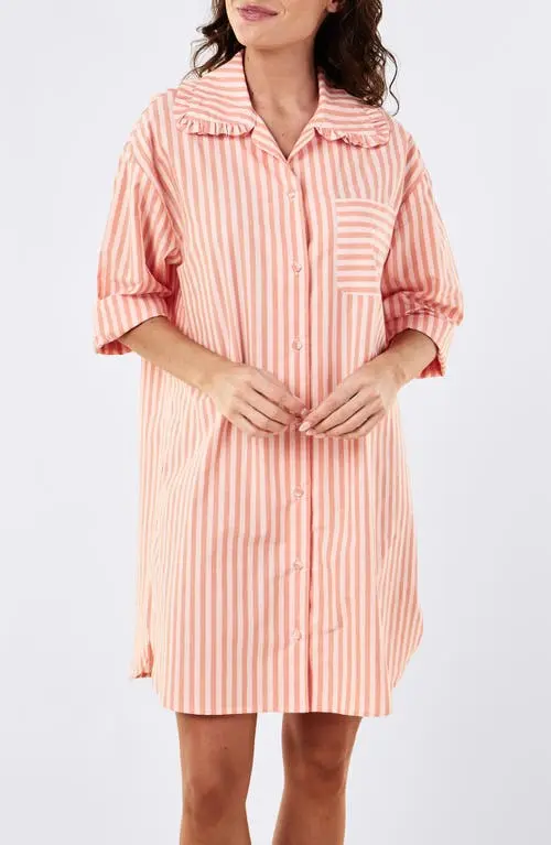 PAPINELLE Stripe Cotton Nightshirt