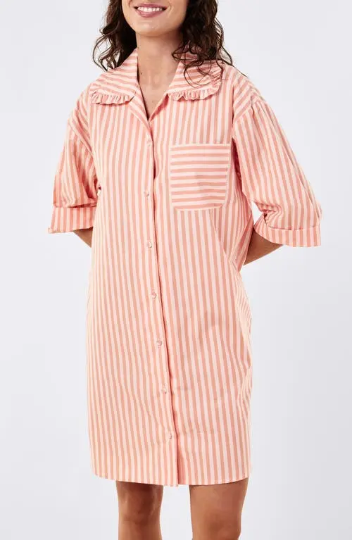 PAPINELLE Stripe Cotton Nightshirt