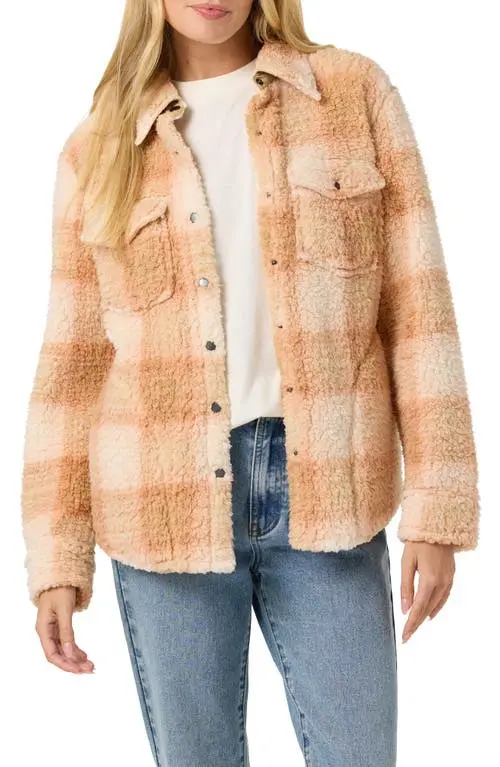 O'Neill Zuma High Pile Plaid Shirt Jacket