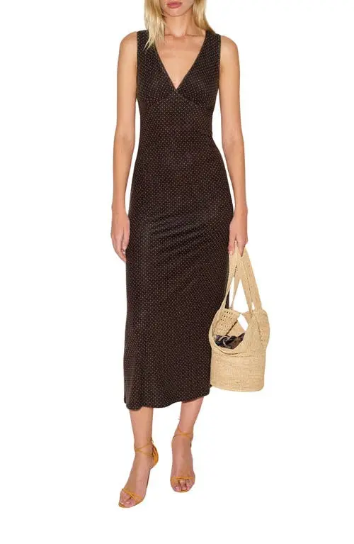 REFORMATION Brayden Knit Dress - Pin Dot