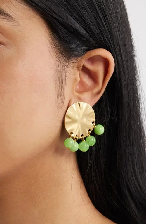 Nest Jewelry Gold-plated Calcite Drop Earrings